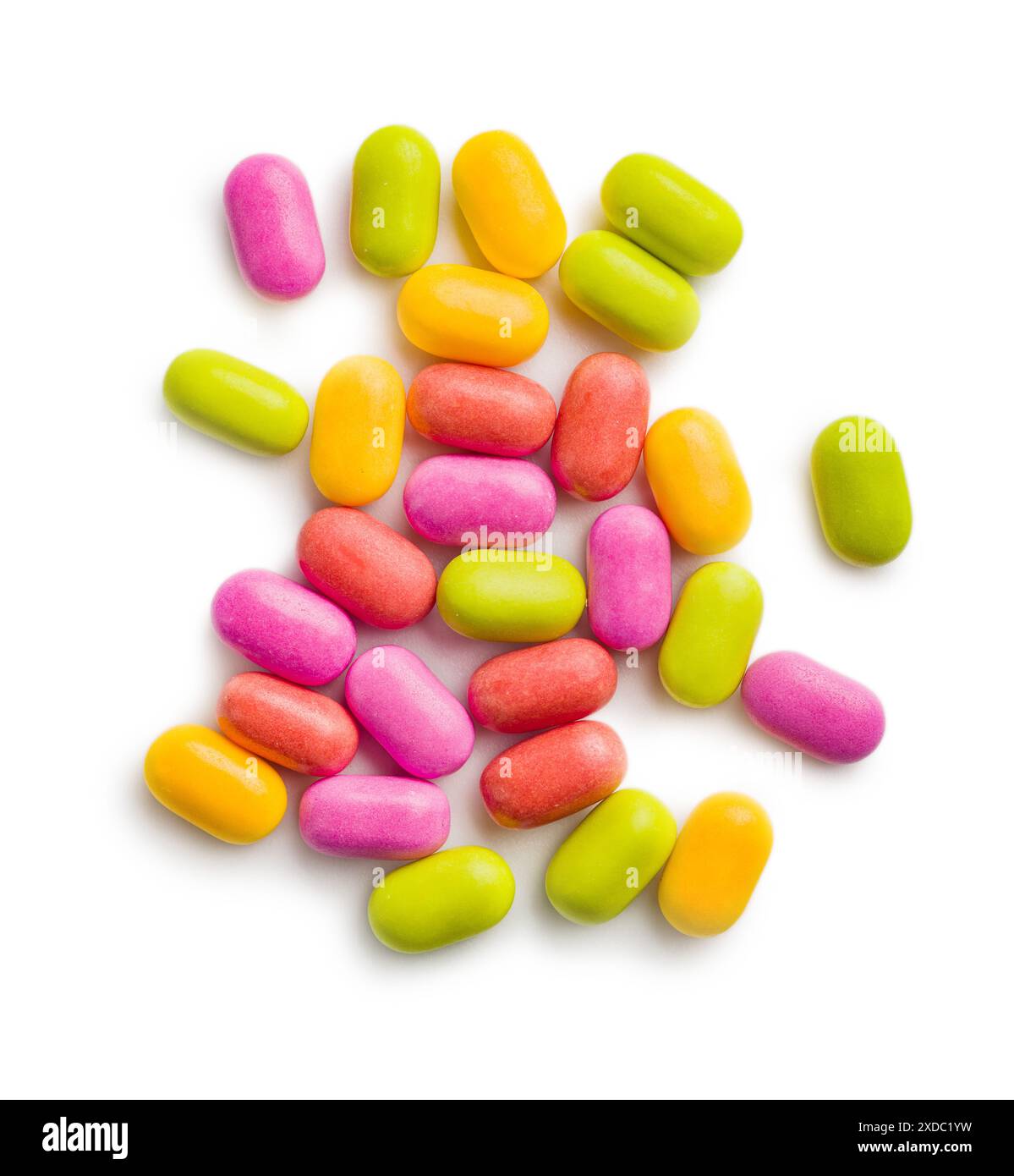 Colorful hard mint Candies Isolated On a White Background Stock Photo ...