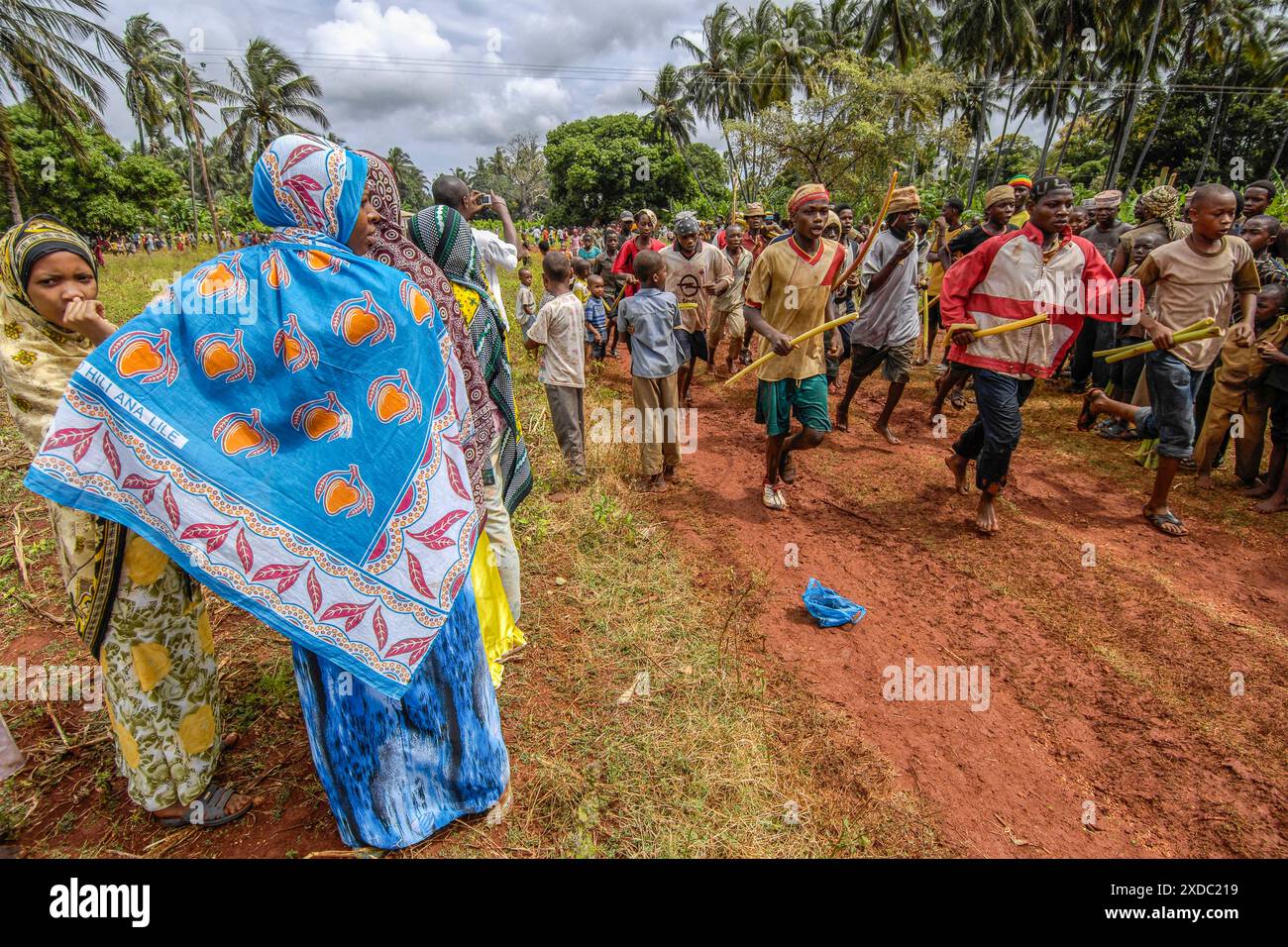 Africa Tanzania Zanzibar People at the Makunduchi festival Stock Photo ...