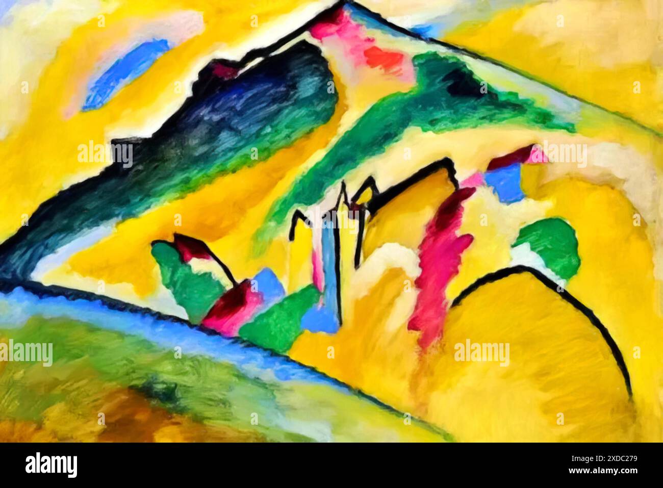 Autumn landscape, 1911 (painting) by Artist Kandinsky, Wassily (1866 ...