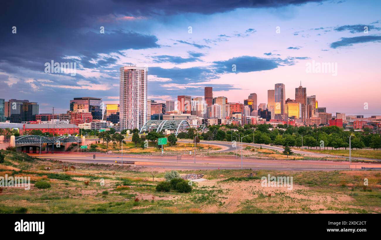 Denver, Colorado, USA. Cityscape image of Denver skyline, Colorado, USA ...