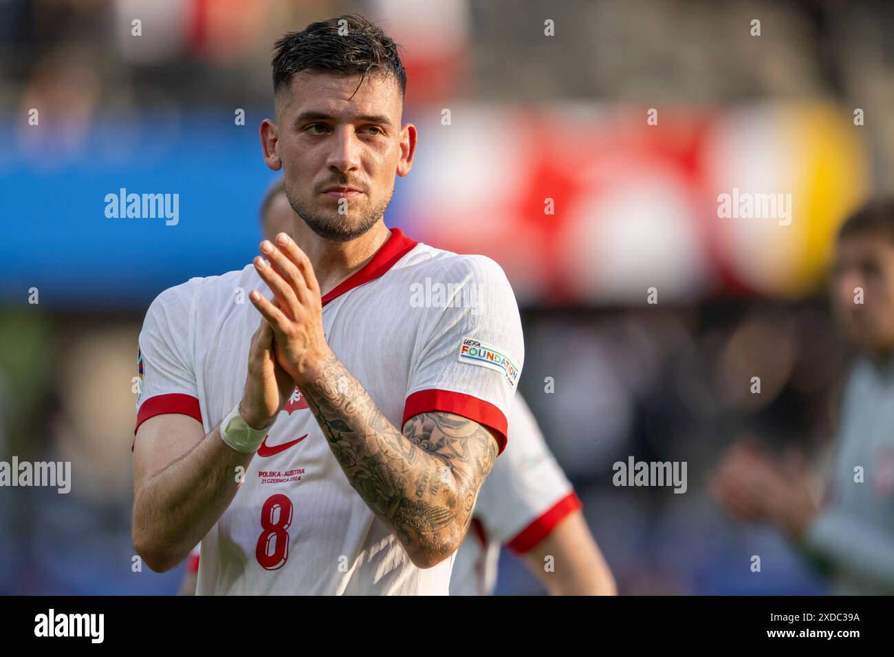 Jakub Moder of Poland disappointed after the 2024 UEFA EURO Group D ...