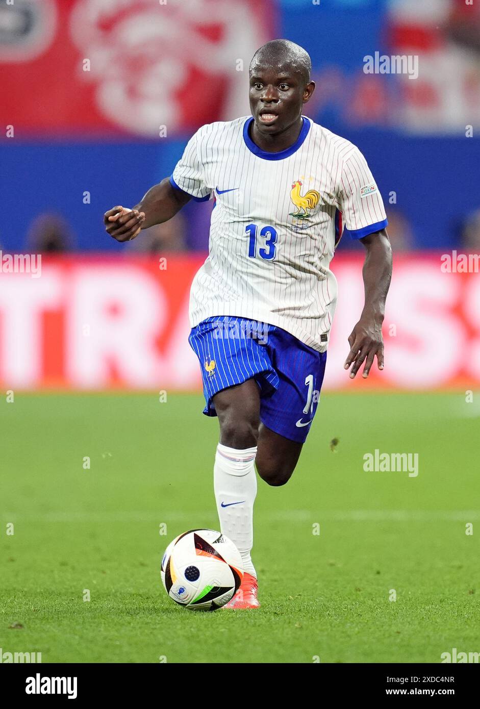 France's Ngolo Kante in action during the UEFA Euro 2024 Group D match ...