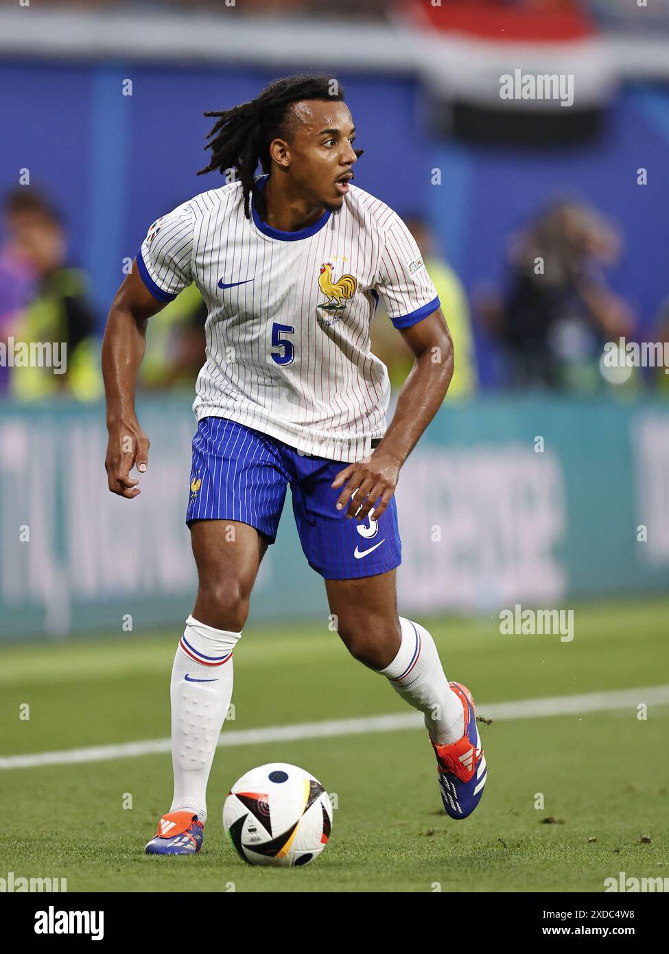 LEIPZIG - Jules Kounde of France during the UEFA EURO 2024 group D ...