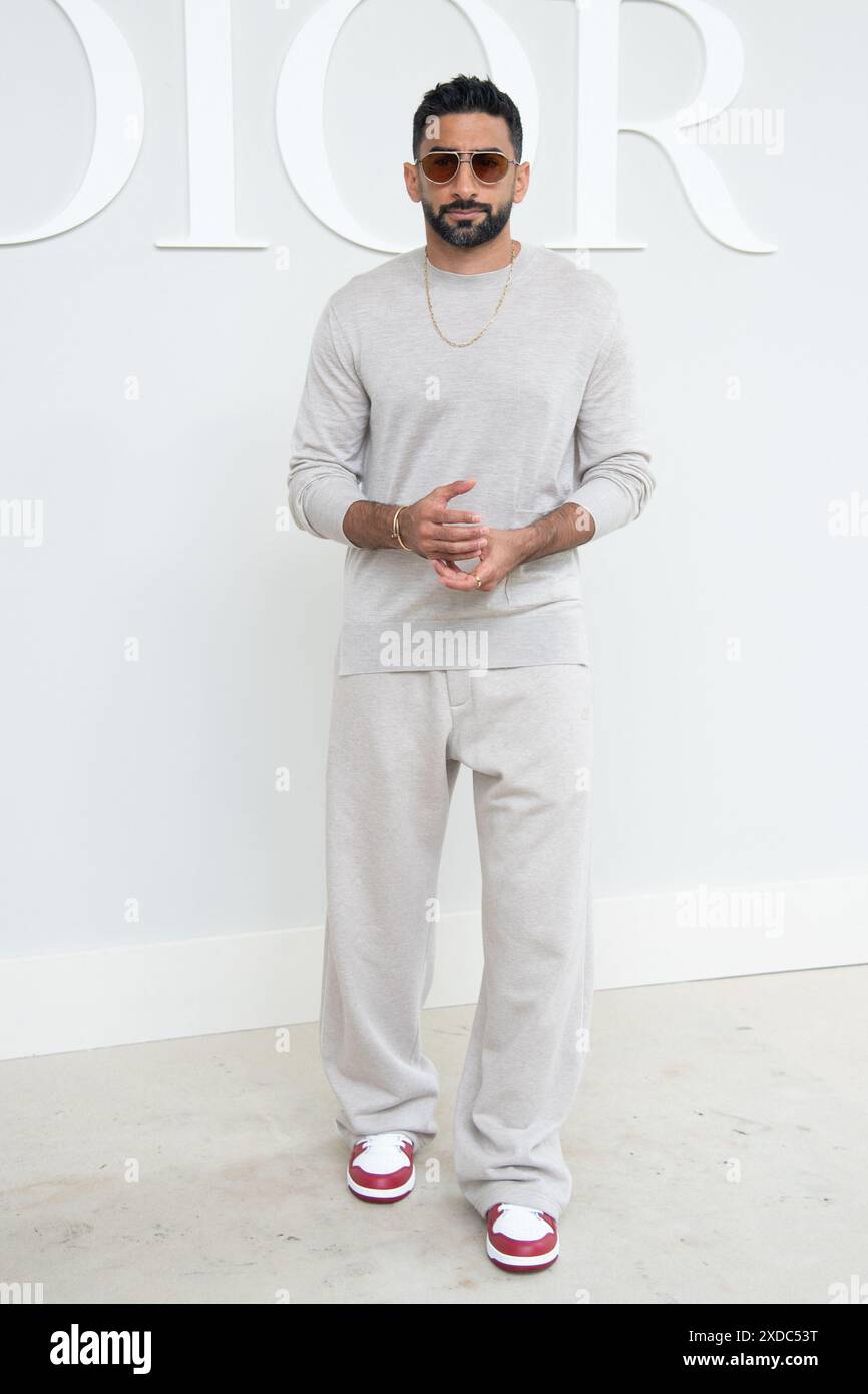 Paris, France. 21st June, 2024. Anas Bukhash attending the Dior Homme ...