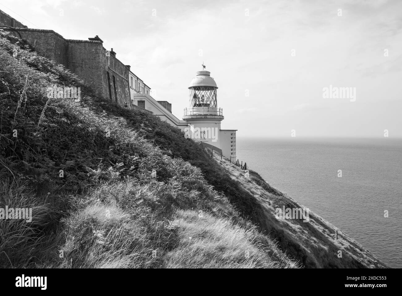 Photo of the Foreland lighthouse at Foreland Point on the north Devon ...