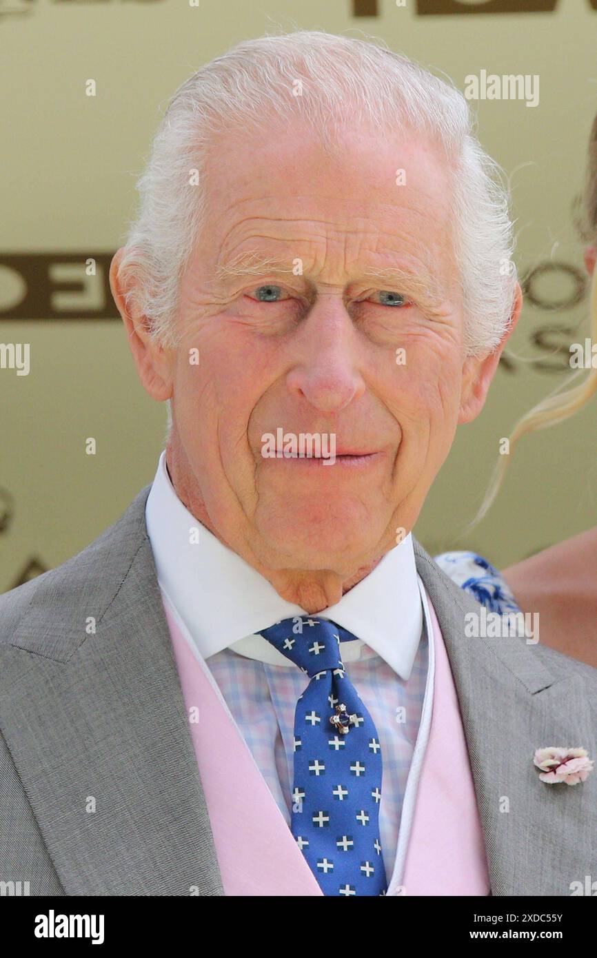 21.06.2024, Ascot, Windsor, GBR - Portrait of HRH King Charles III ...