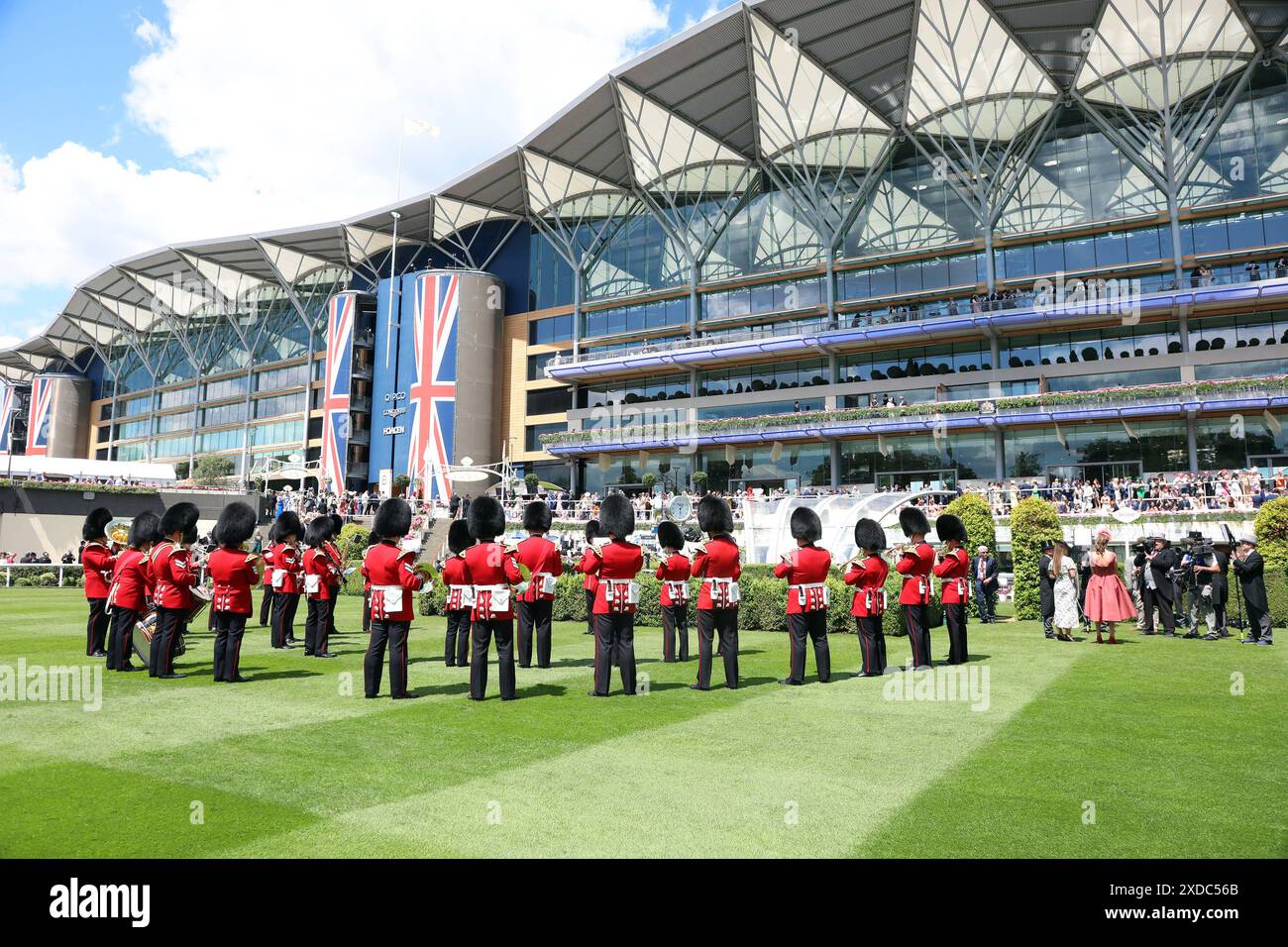 21.06.2024, Ascot, Windsor, GBR - View at the grandstand. Ascot ...
