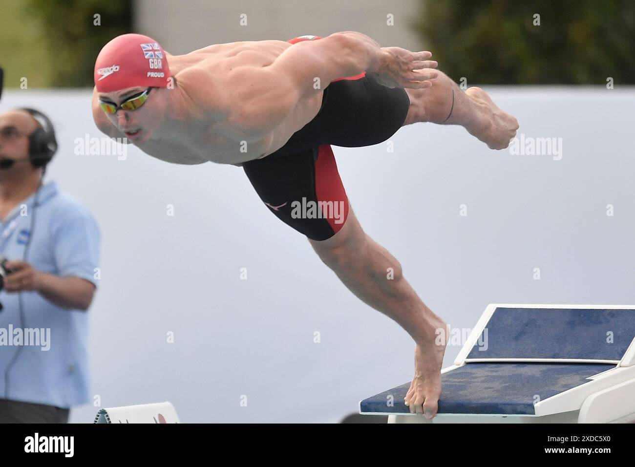 Roma, Italy. 21st June, 2024. Benjamin Proud of Great Britain competes ...