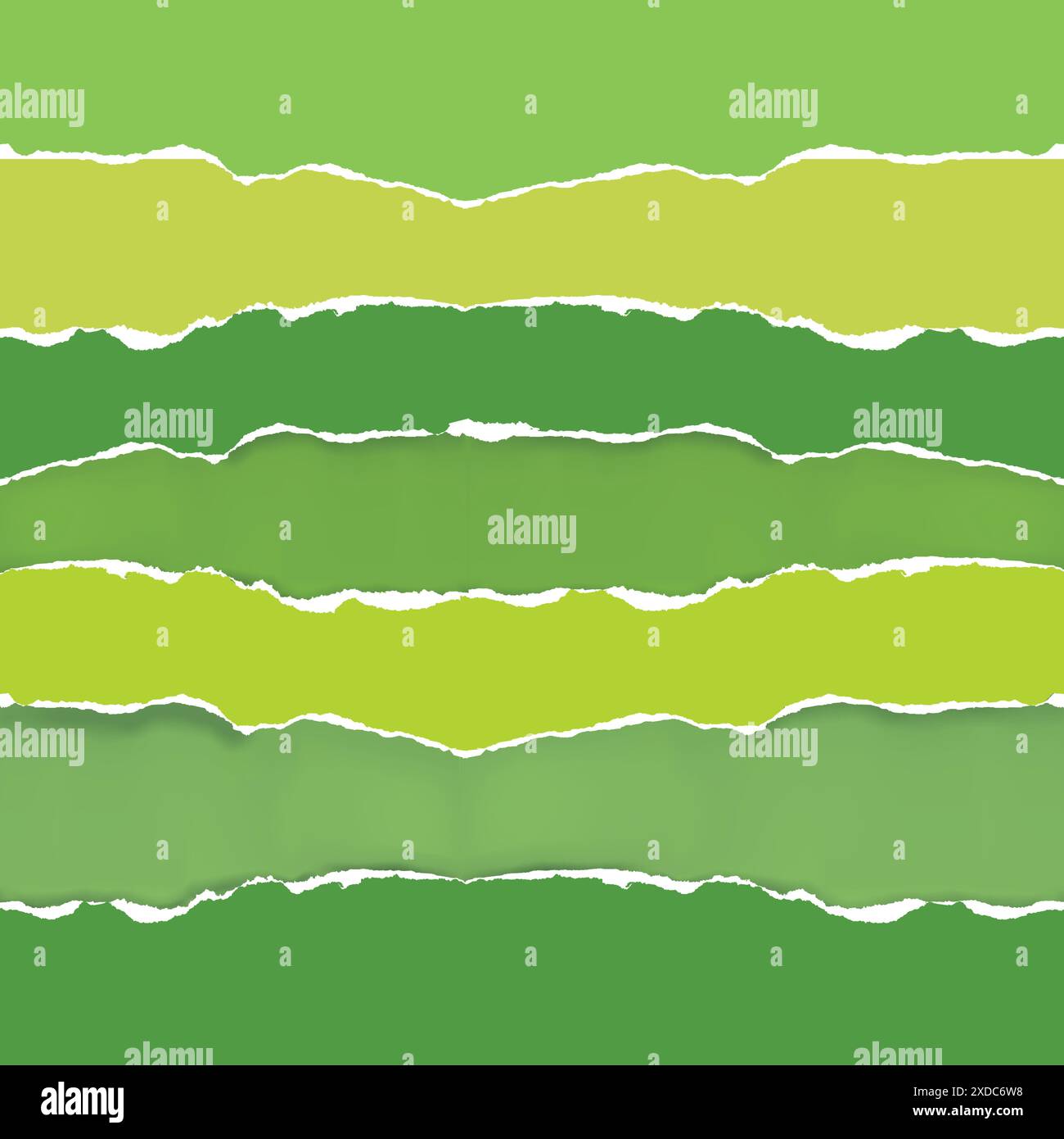 Green torn paper colorful stripes, Springtime banner template ...