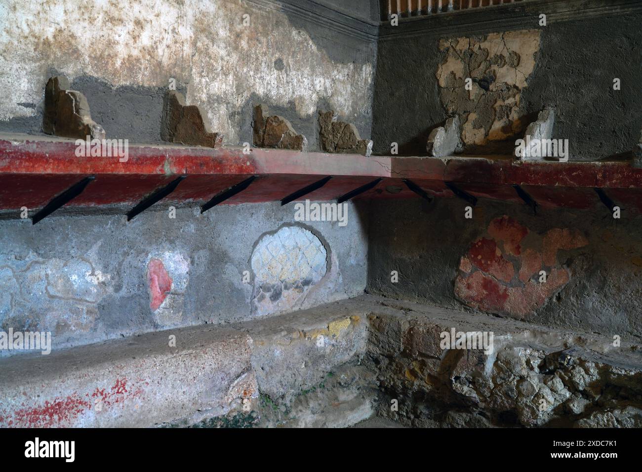 HERCULANEUM, ITALY -10 MAR 2024 – View of Herculaneum (Ercolano), the ...