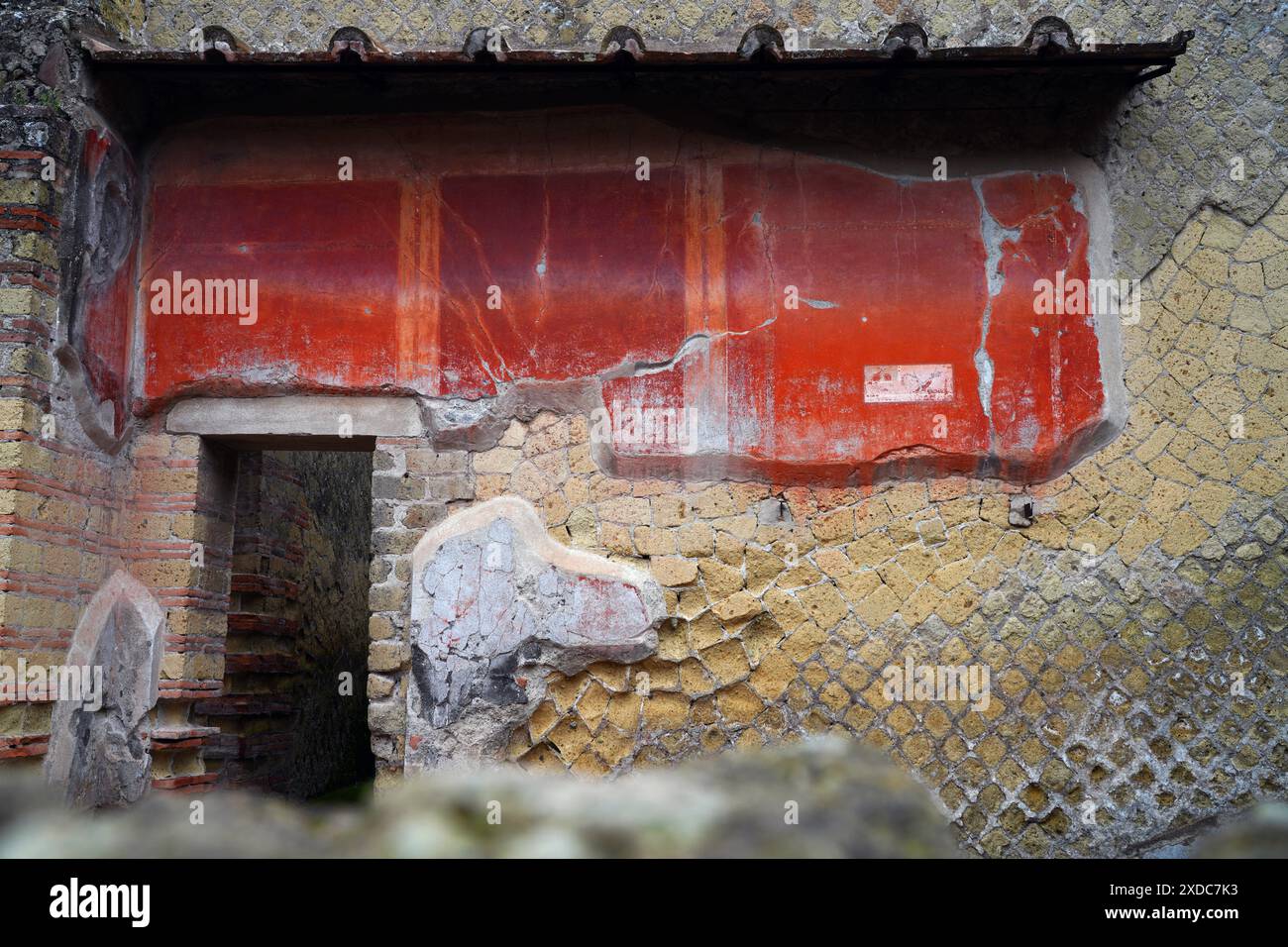 HERCULANEUM, ITALY -10 MAR 2024 – View of Herculaneum (Ercolano), the ...