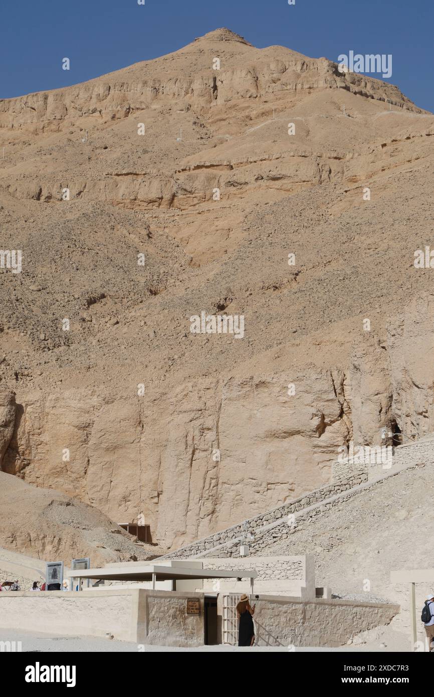 Tutankhamen's tomb in the Valley of the Kings, Luxor, Egypt lies at the ...