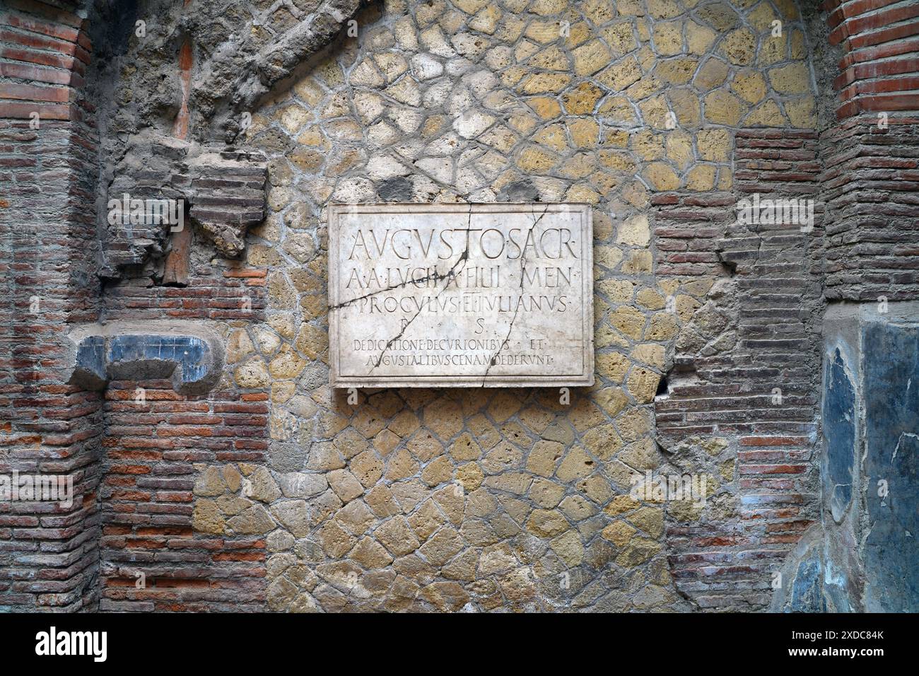 HERCULANEUM, ITALY -10 MAR 2024 – View of Herculaneum (Ercolano), the ...