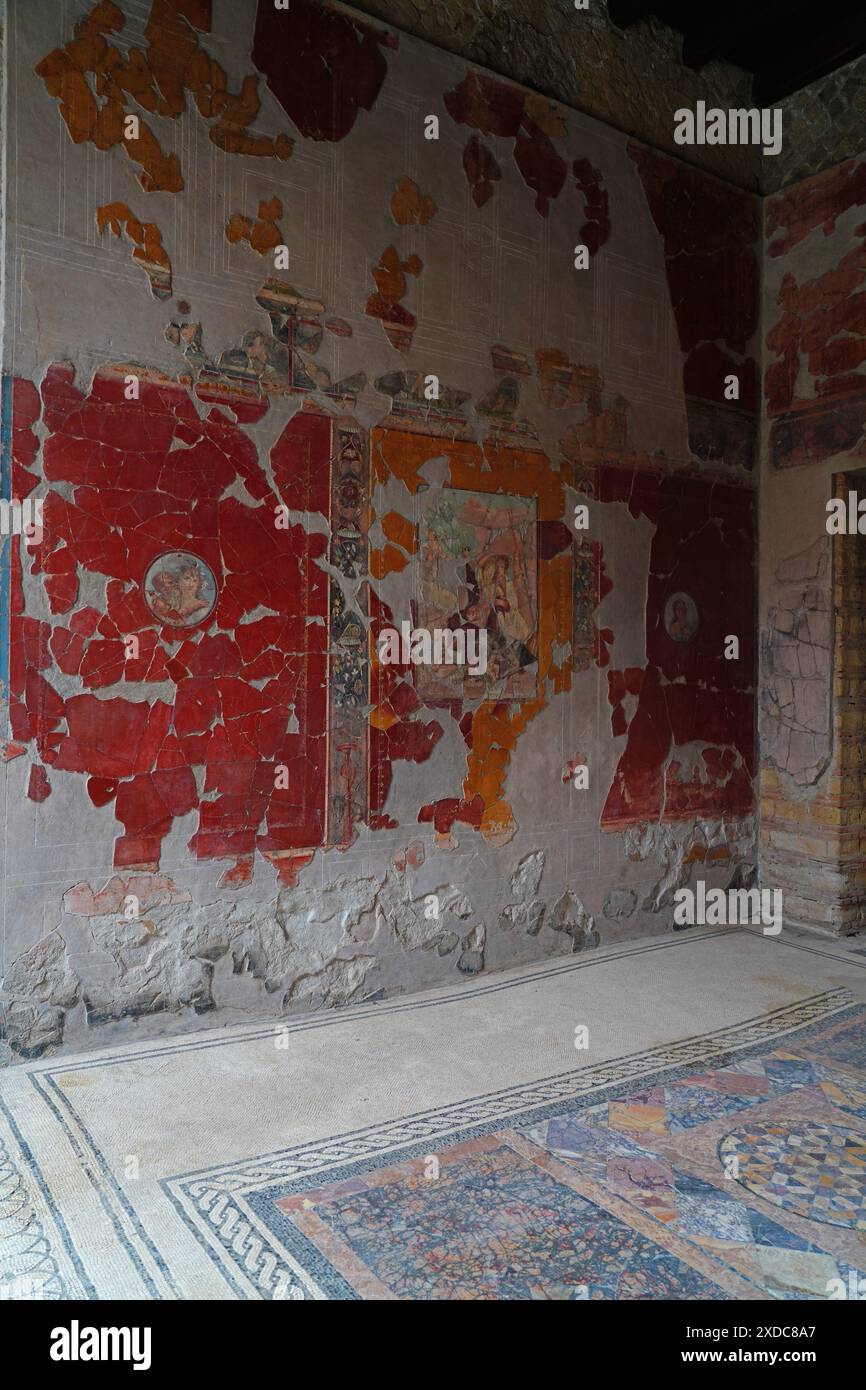 HERCULANEUM, ITALY -10 MAR 2024 – View of Herculaneum (Ercolano), the ...