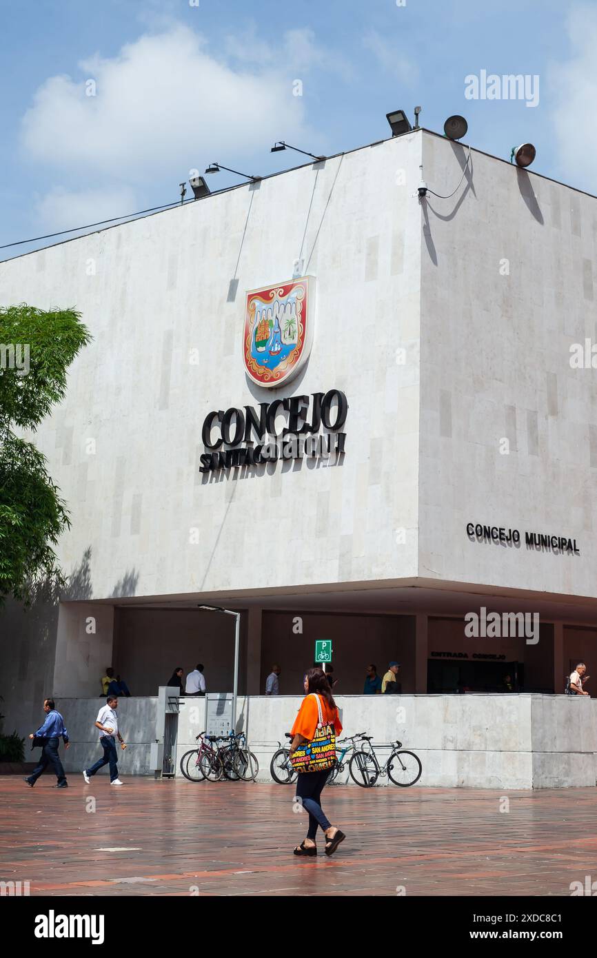Cali, Colombia - June 17, 2024: Cali Council building at the Municipal ...
