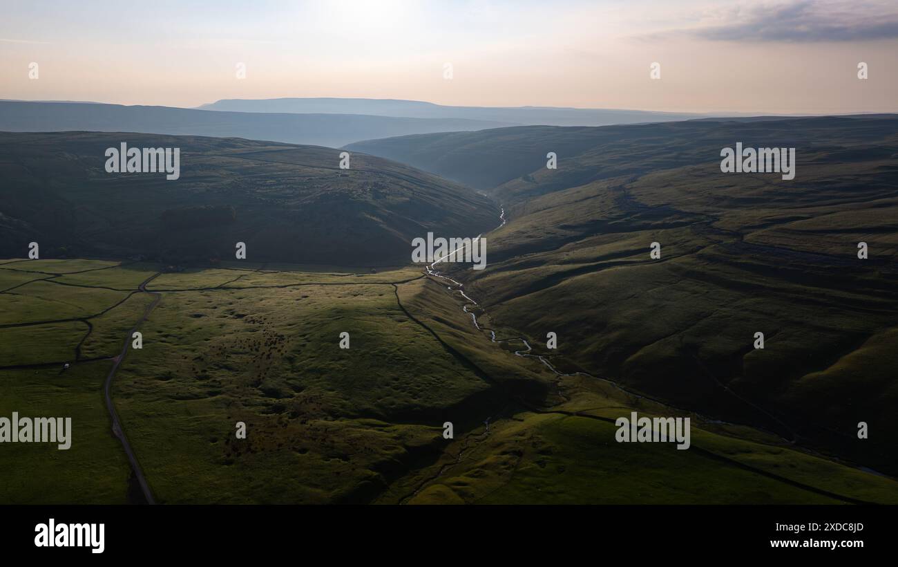 Aerial perspective captures vast golden hi-res stock photography and ...