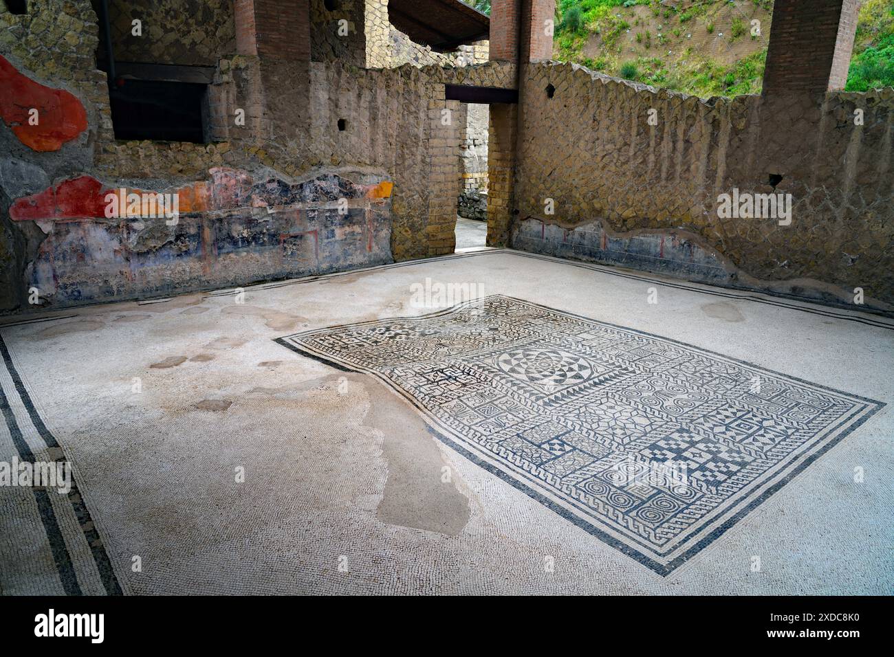 HERCULANEUM, ITALY -10 MAR 2024 – View of Herculaneum (Ercolano), the ...