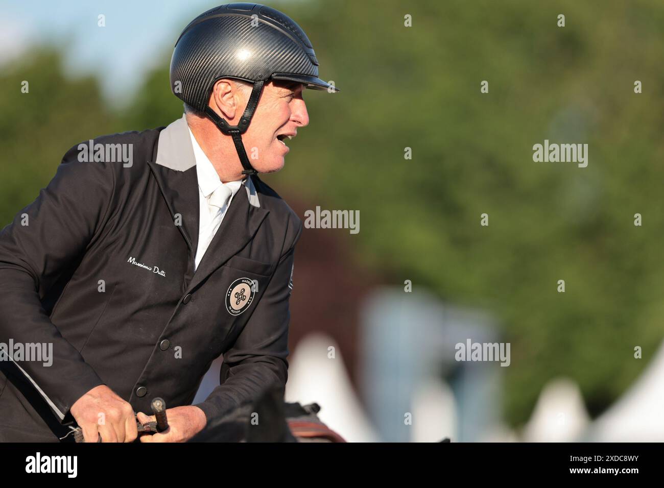 Roger Yves Bost of France with Delph de Denat HDC during the Second GCL ...