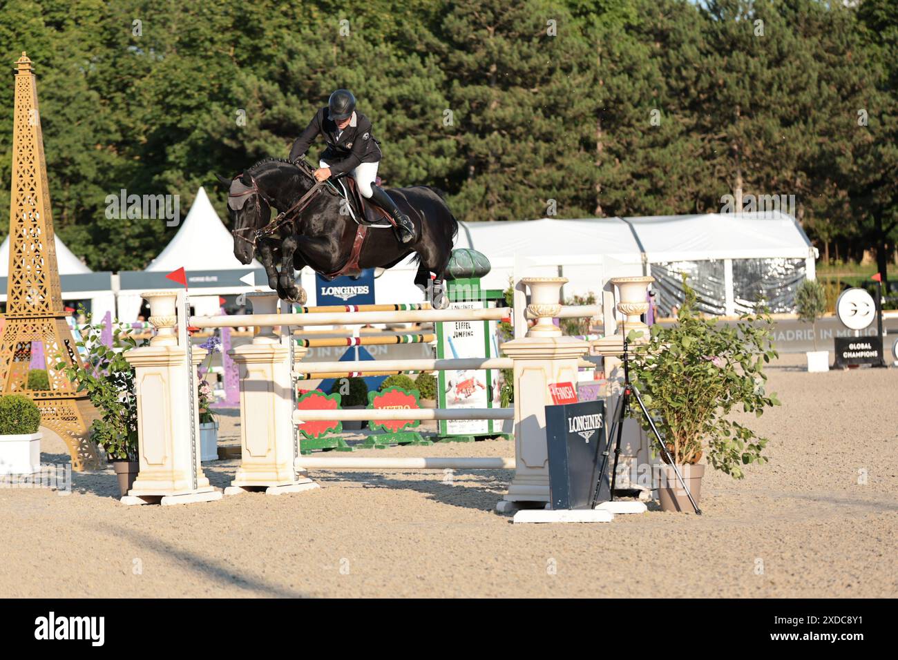 Roger Yves Bost of France with Delph de Denat HDC during the Second GCL ...