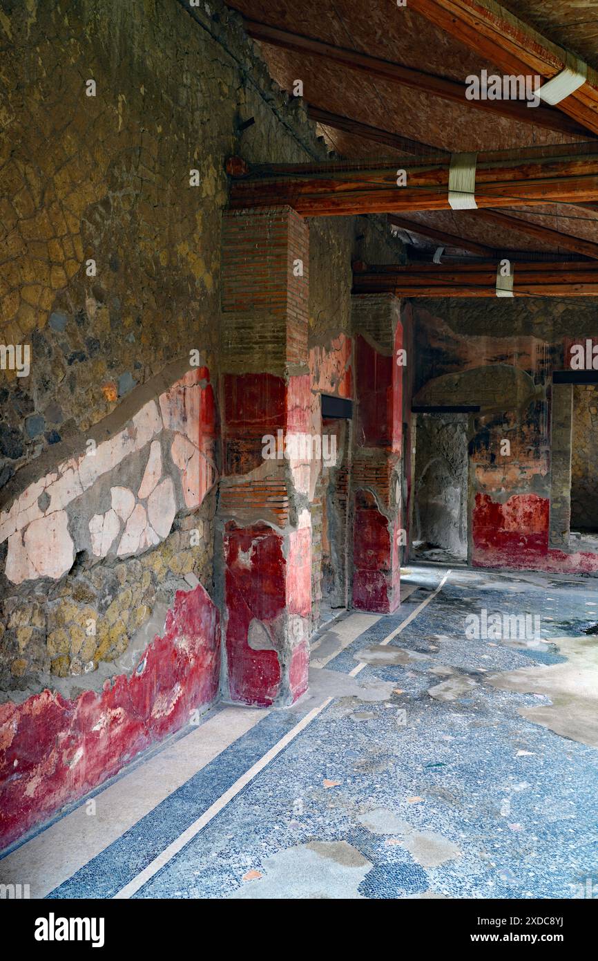 HERCULANEUM, ITALY -10 MAR 2024 – View of Herculaneum (Ercolano), the ...