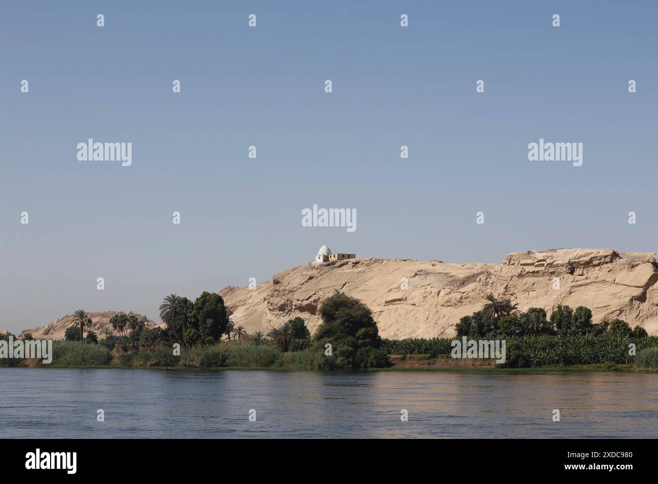The mausoleum of Sheikh Mousa perches atop Gebelein hill, aka Sidi Musa ...