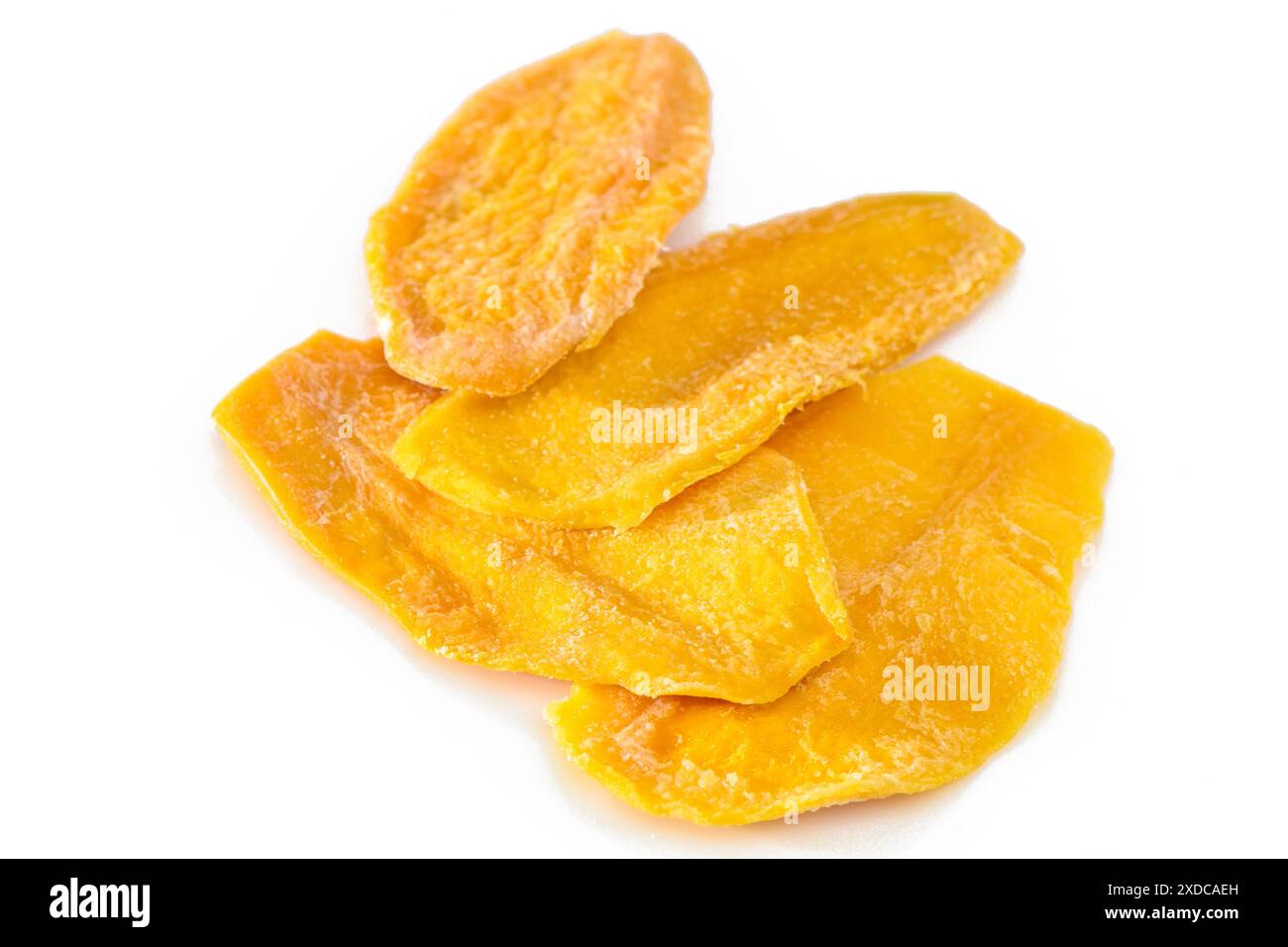 Dried Mango, isolated on white background, clipping path, full depth of ...