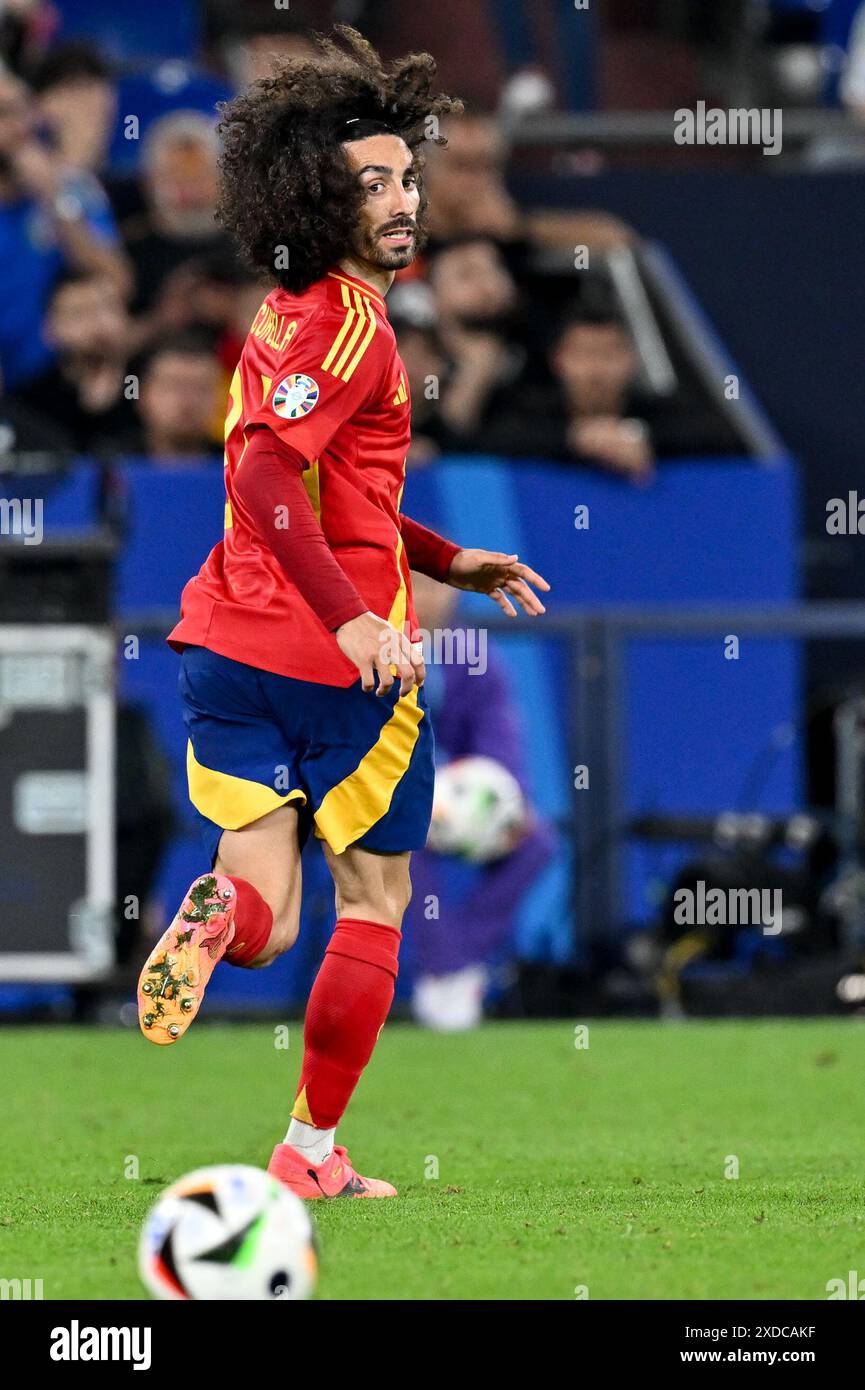 Marc Cucurella (24) of Spain pictured during a soccer game between the ...