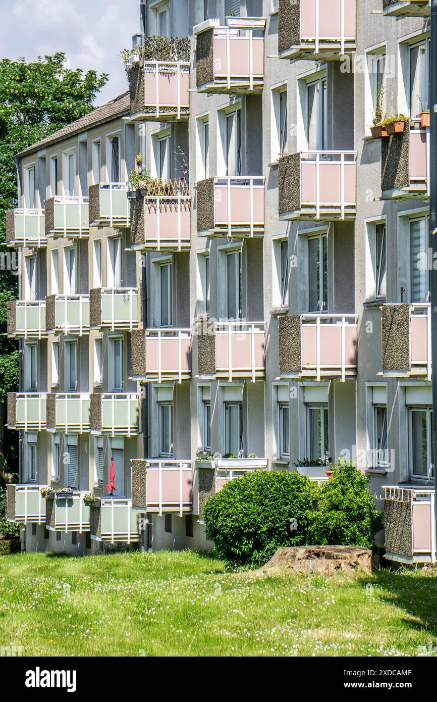 Apartment buildings, apartments, residential areas, balconies ...