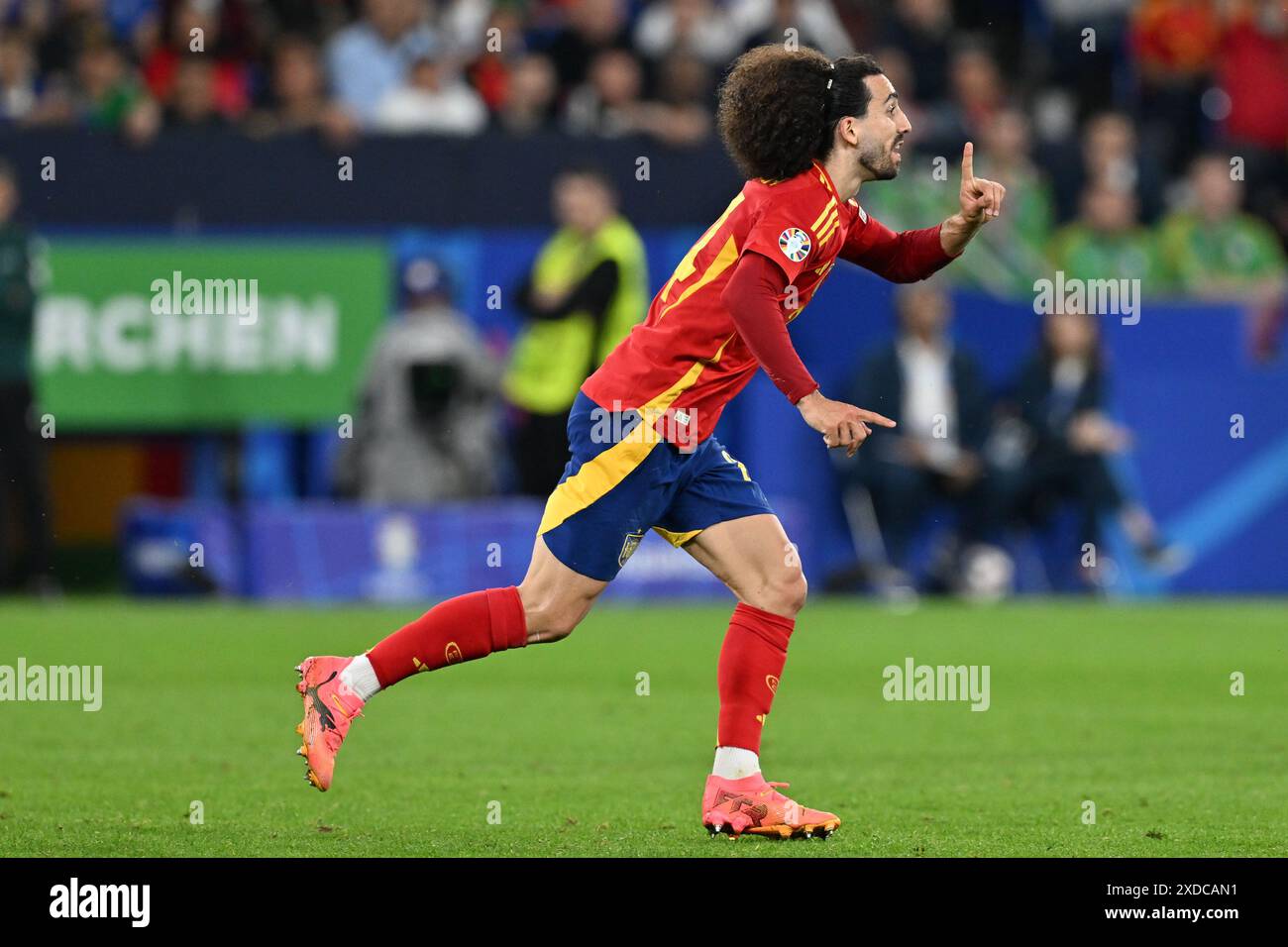 Marc Cucurella (24) of Spain pictured during a soccer game between the ...
