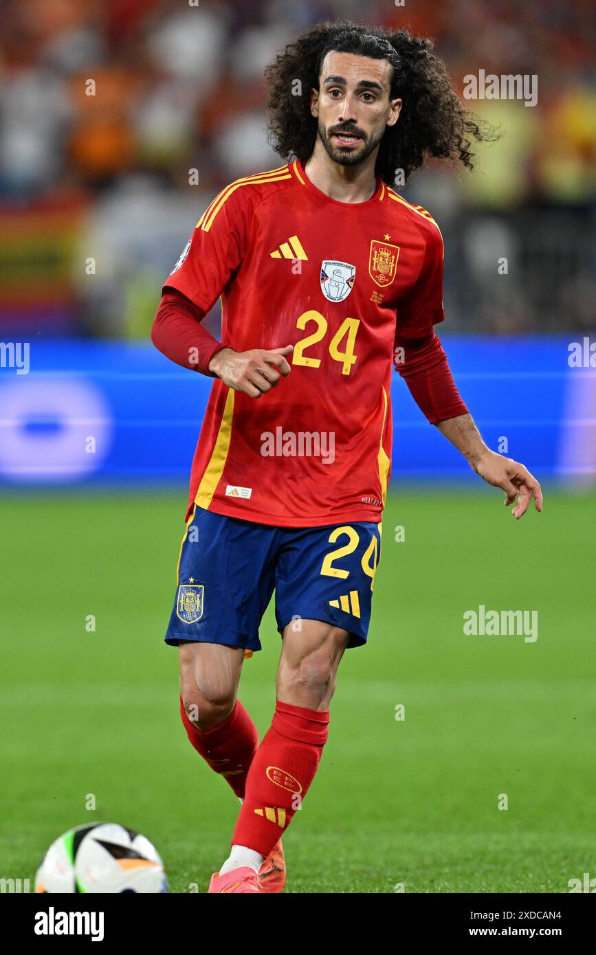 Marc Cucurella (24) of Spain pictured during a soccer game between the ...