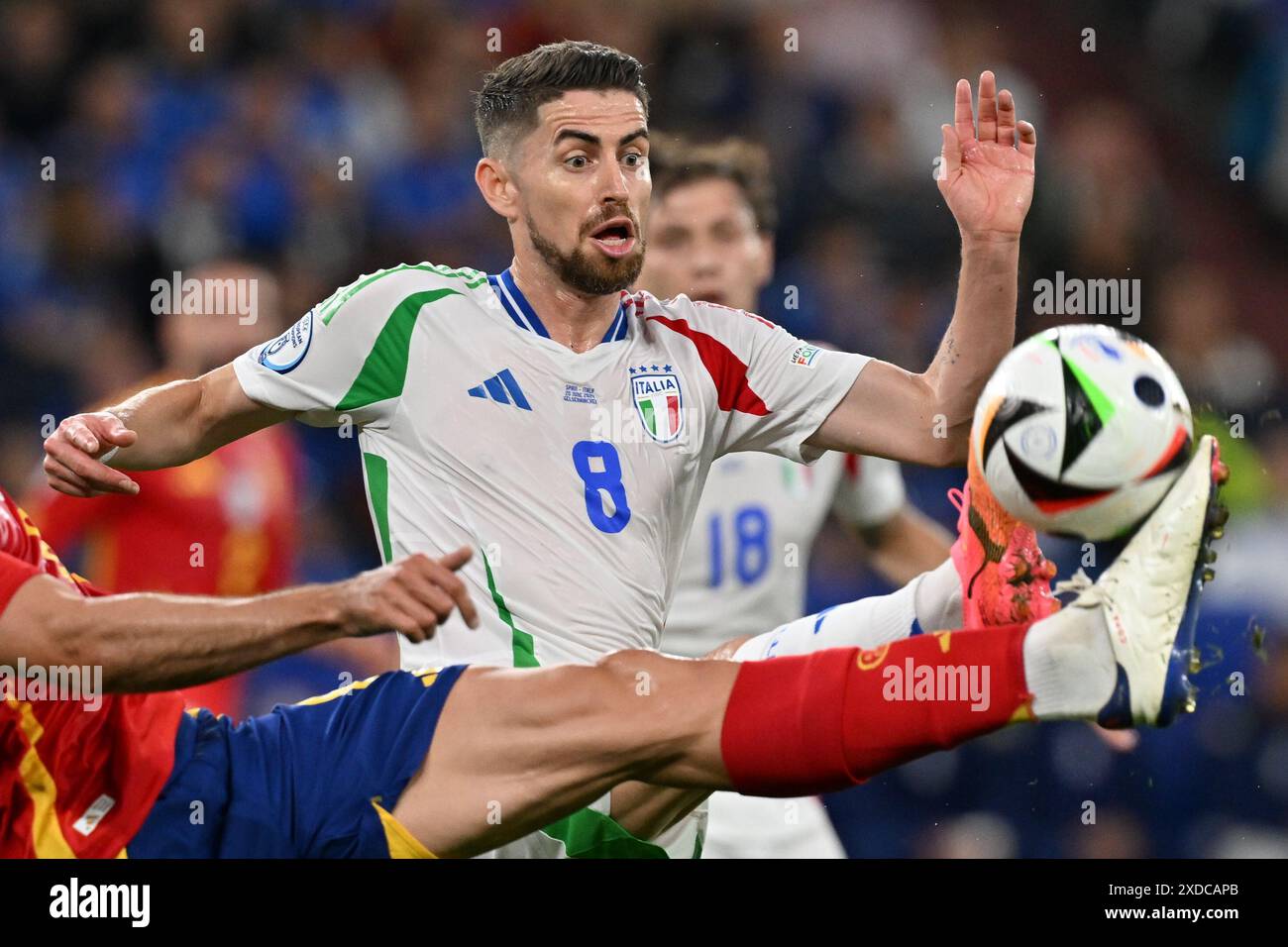 Jorginho (Jorge Luiz Frello Filho Cavaliere OMRI) (8) of Italy pictured ...