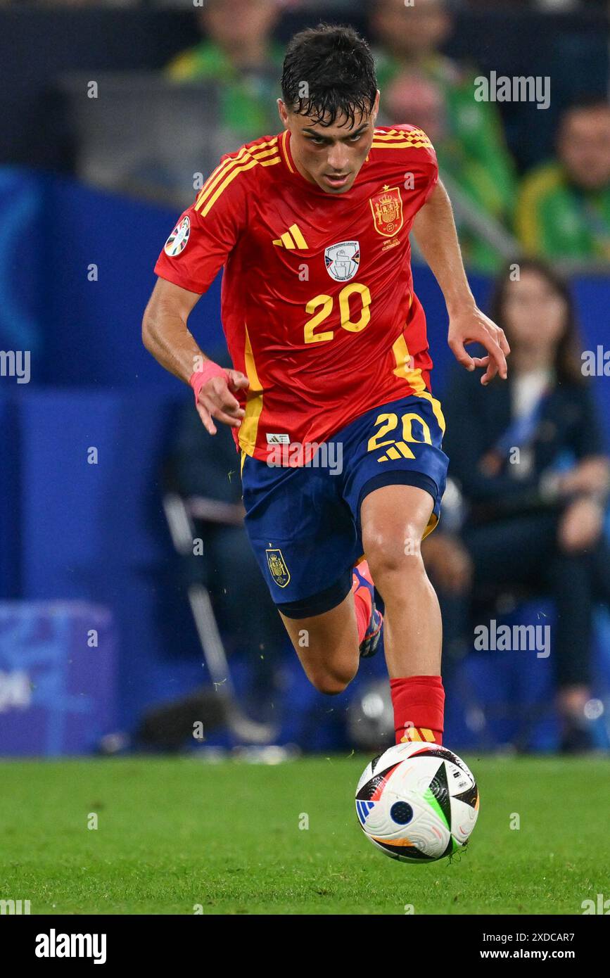 Pedri (Pedro Gonzalez Lopez) (20) of Spain pictured in action during a ...