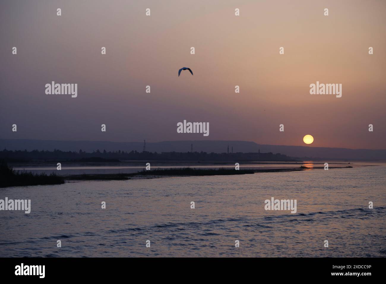 Egypt river nile sunset setting hi-res stock photography and images - Alamy
