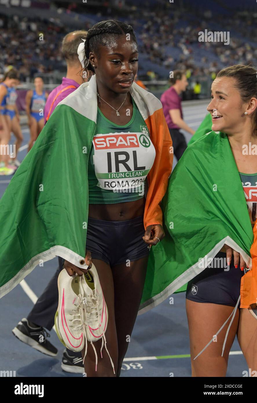 Rhasidat Adeleke and Phil Healy of Ireland competing in the women’s ...