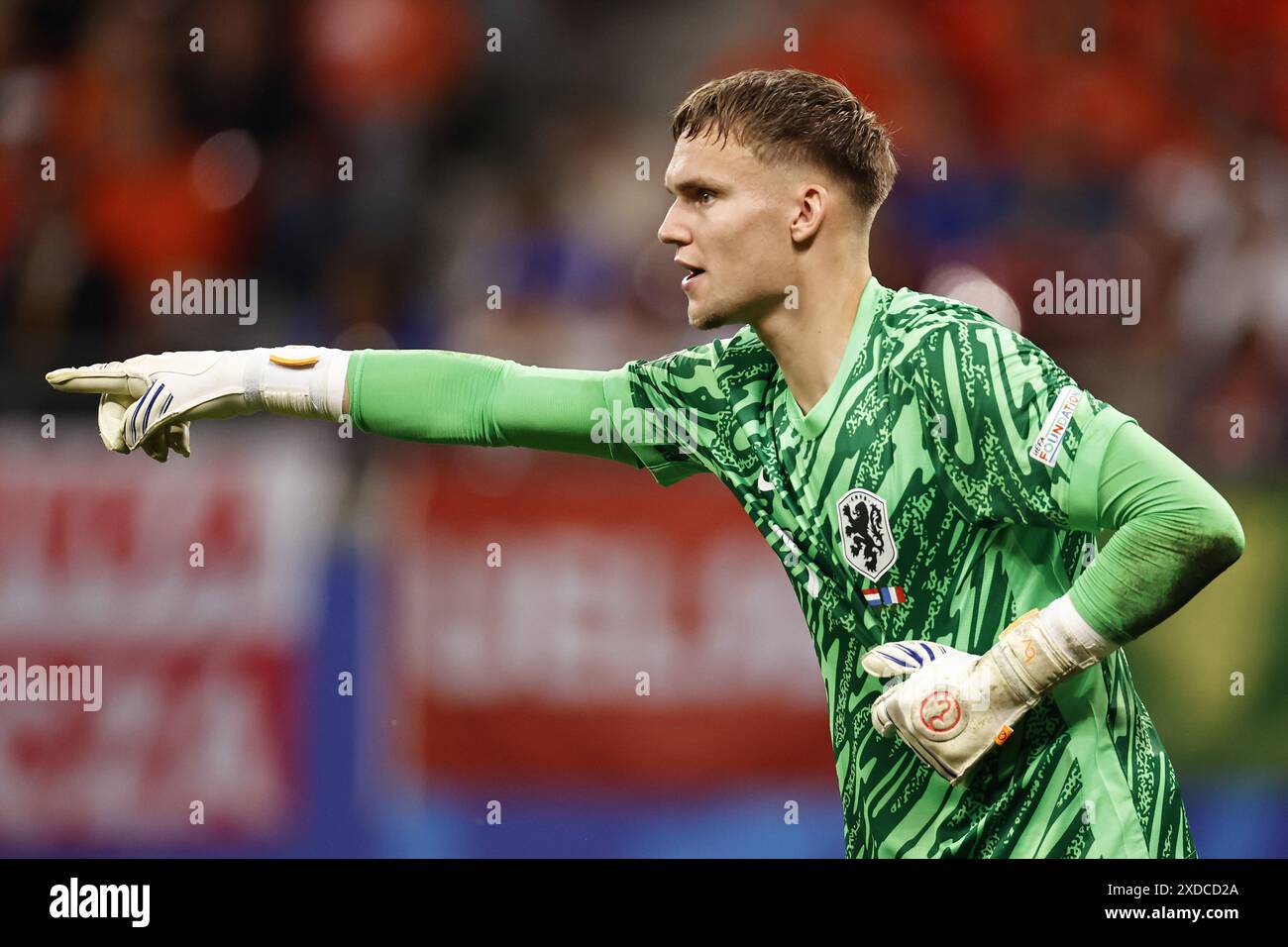 LEIPZIG - Holland goalkeeper Bart Verbruggen during the UEFA EURO 2024 ...