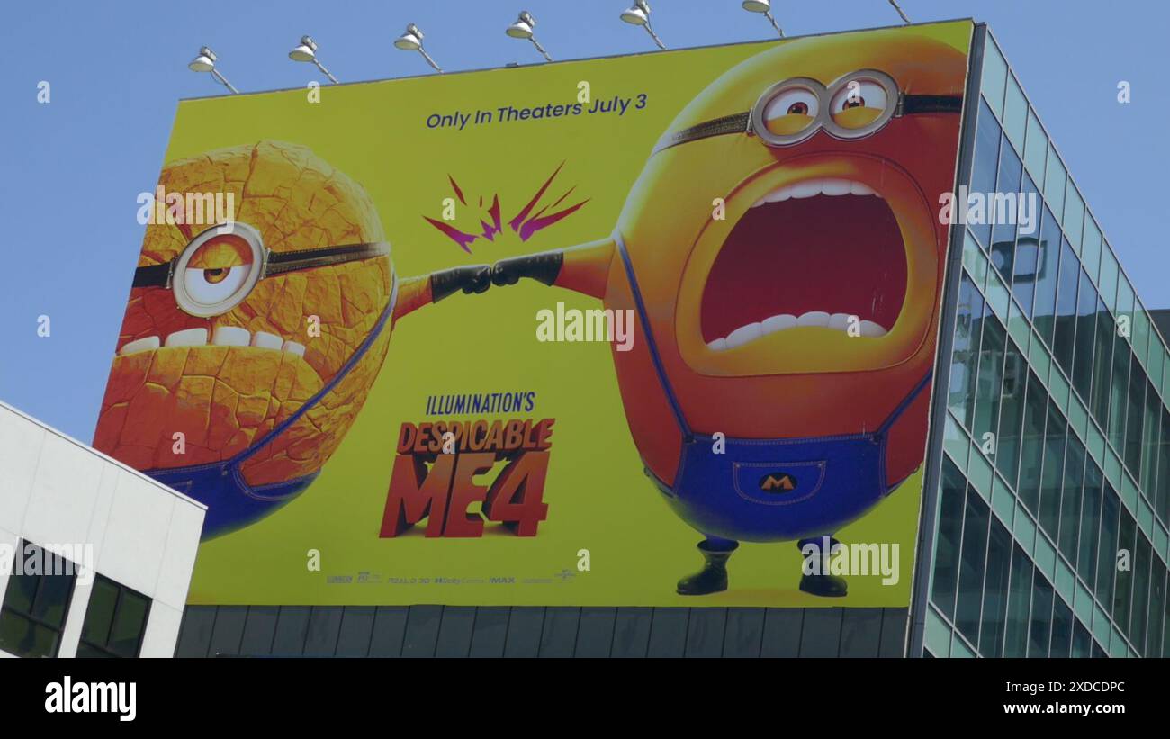 Los Angeles, California, USA 20th June 2024 Despicable Me 4 Billboard ...