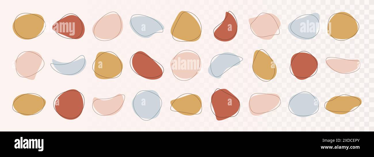 Abstract organic blob shape vector collection Stock Vector Image & Art ...