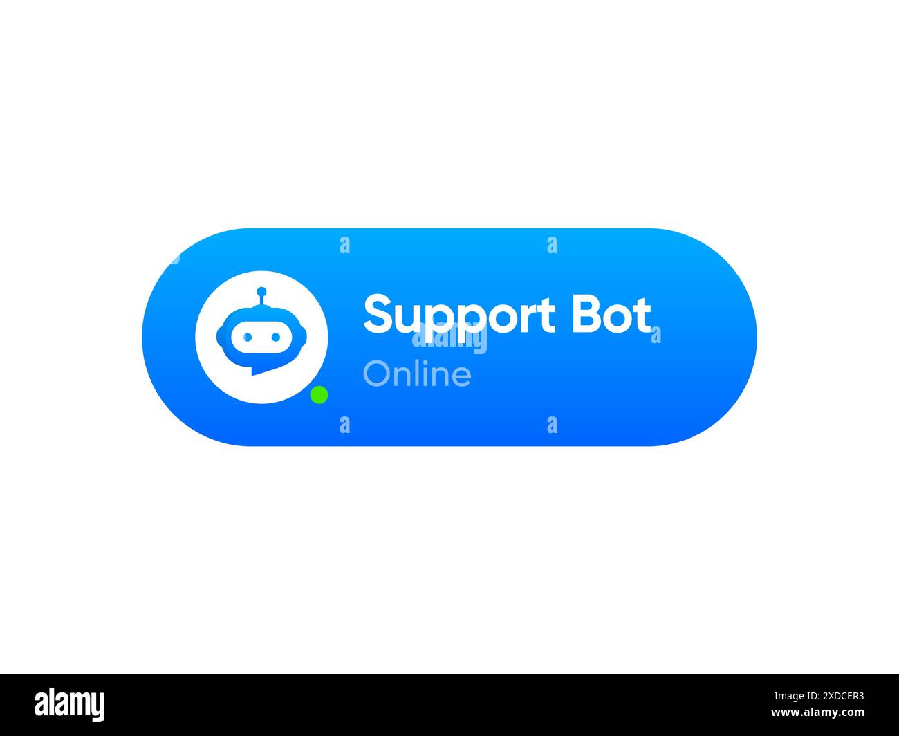 ChatBot button for website or mobile app Stock Vector Image & Art - Alamy