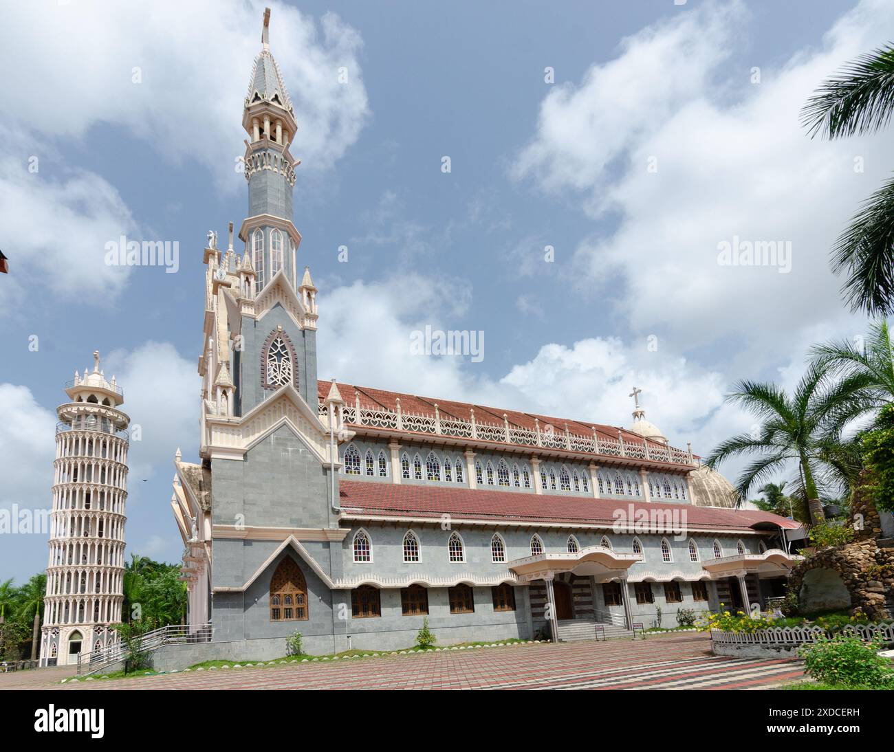 Our Lady of Fatima Church at Perampalli, Udupi, India Stock Photo - Alamy