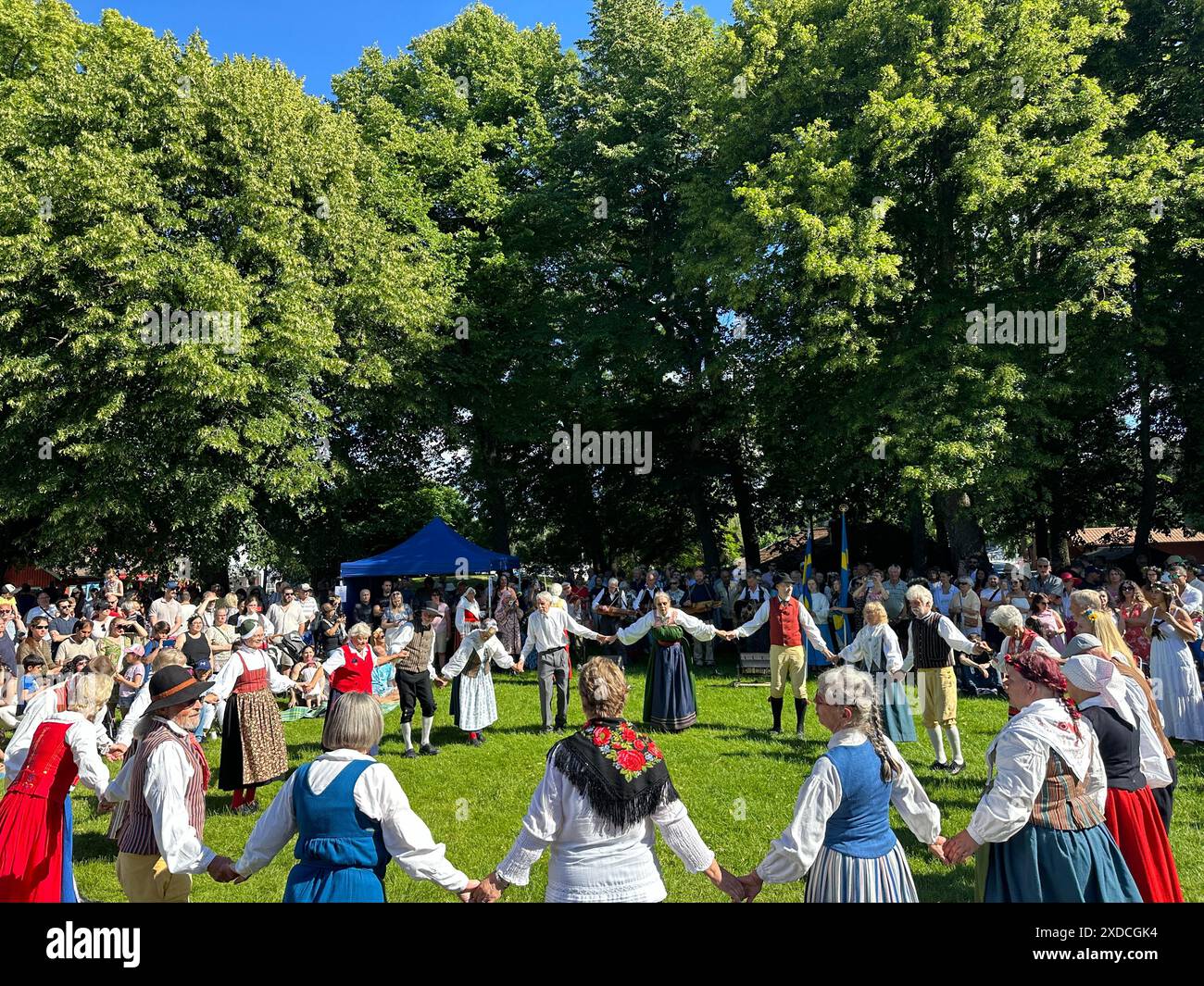 Eskilstuna, Sweden. 21st June, 2024. People attend an event celebrating ...