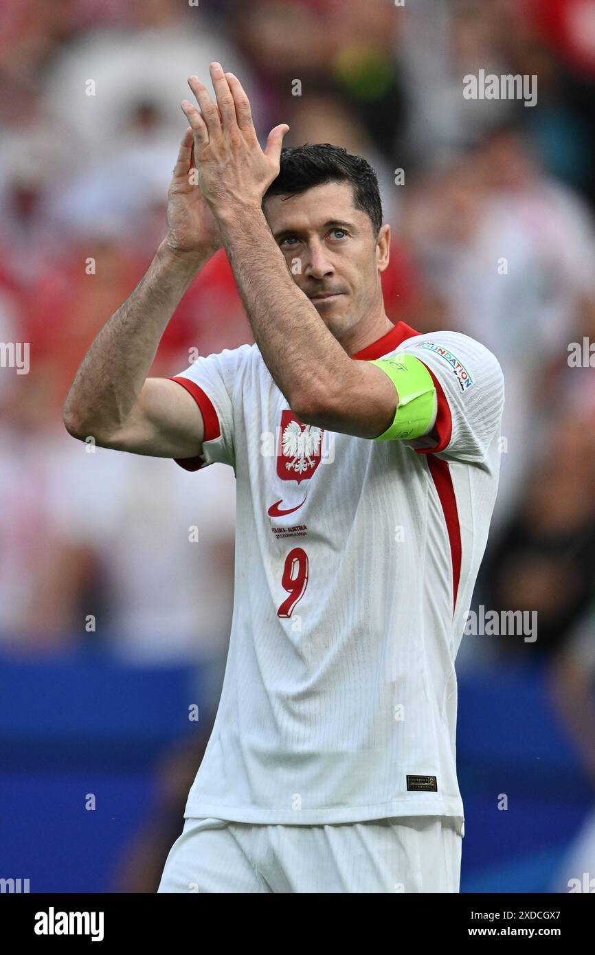 BERLIN, GERMANY - JUNE 21: Robert Lewandowski of Poland applauds during ...