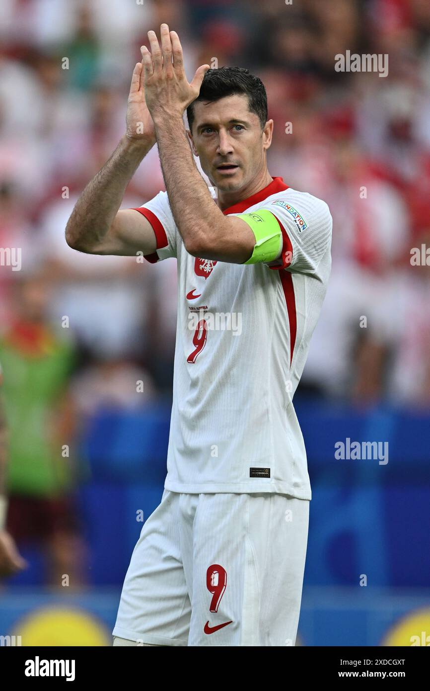 BERLIN, GERMANY - JUNE 21: Robert Lewandowski of Poland applauds during ...