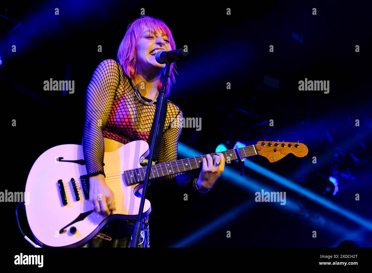 British born singer songwriter Beth McCarthy performs live on stage at ...