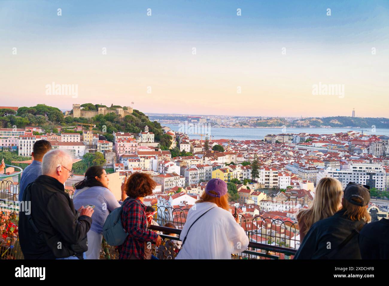 Graça view lisbon tourists hi-res stock photography and images - Alamy