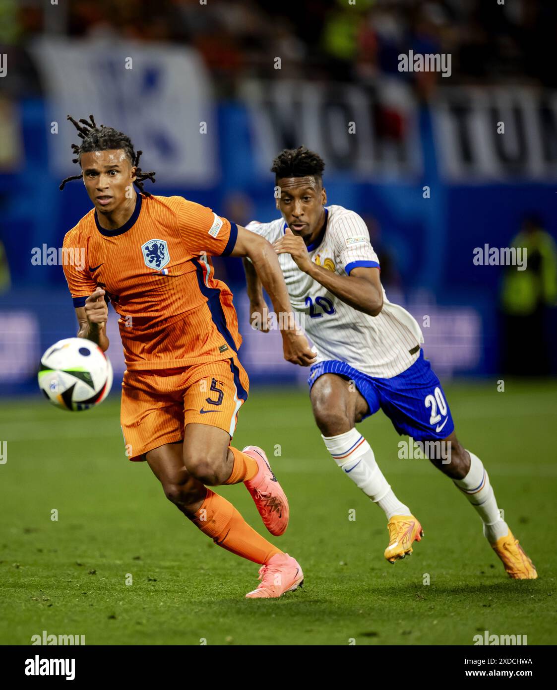 LEIPZIG - Nathan Ake of Holland and Kingsley Coman of France (l-r ...