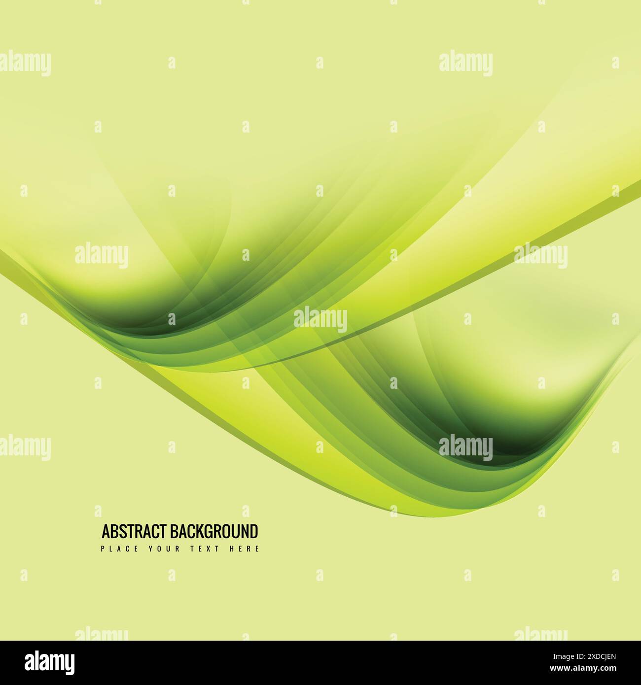 shiny green wavy background vector design illustration Stock Vector ...