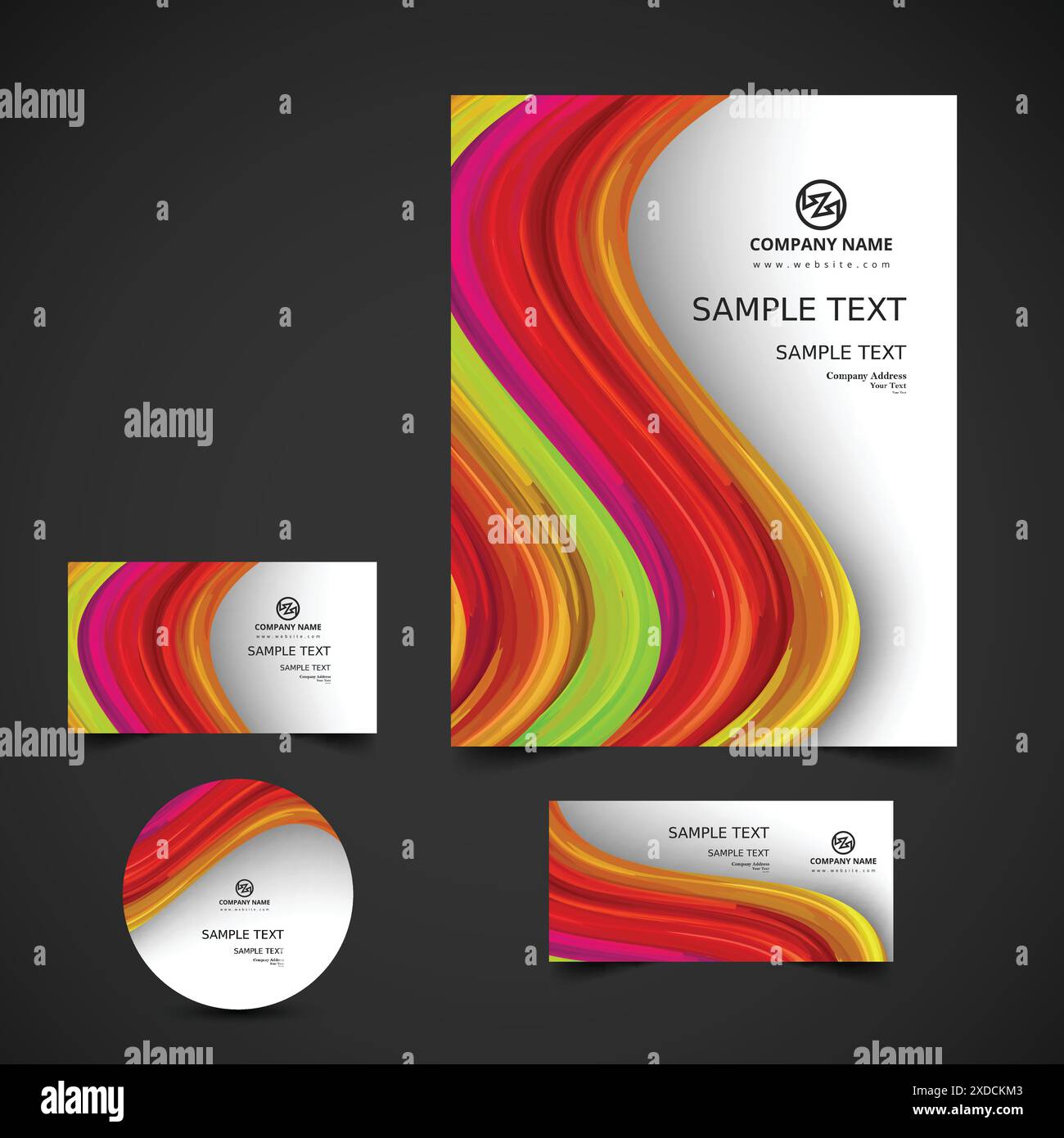 Wavy icons illustration Stock Vector Images - Alamy