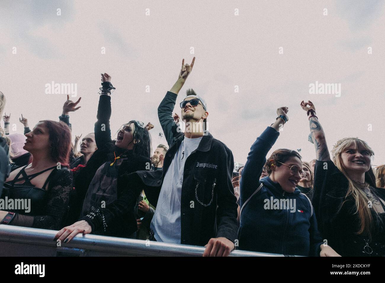 Copenhagen, Denmark. 19th, June 2024. Concert goers seen at a live ...
