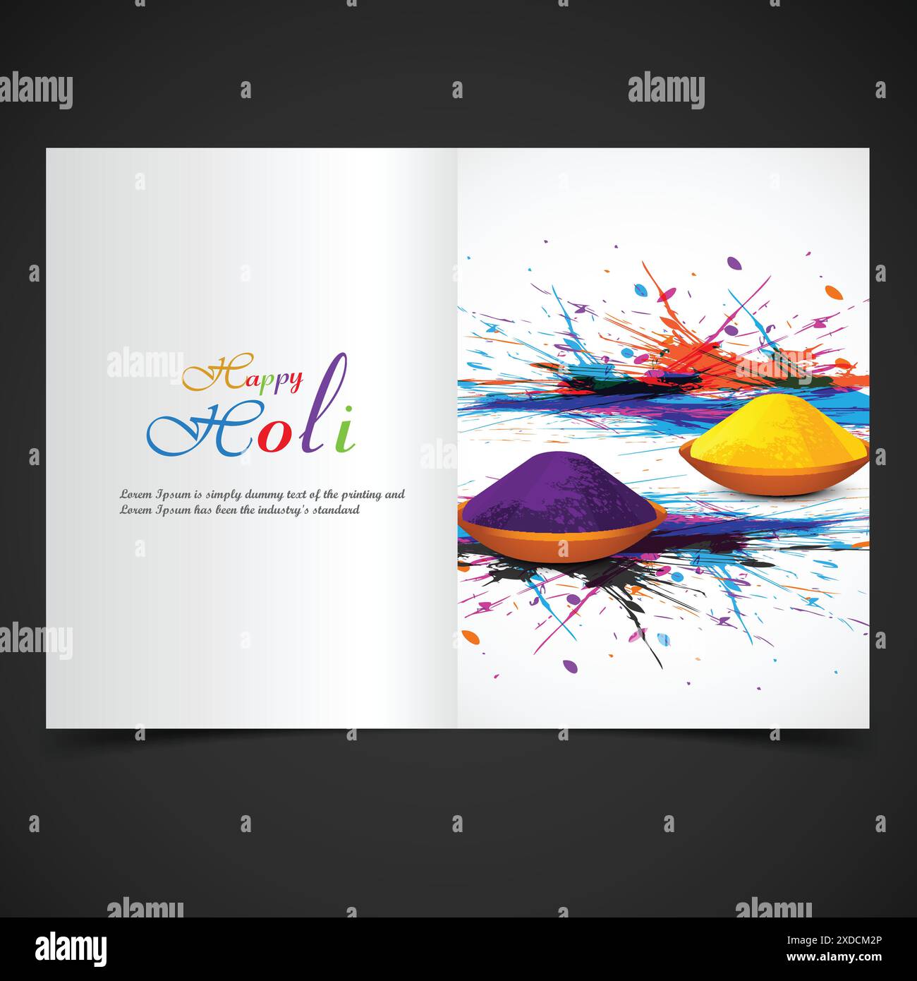 modern holi brochure Stock Vector Image & Art - Alamy