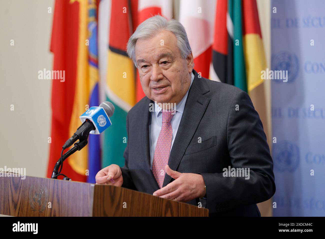 United Nations, New York, USA, June 21, 2024 - UN Secretary-General ...